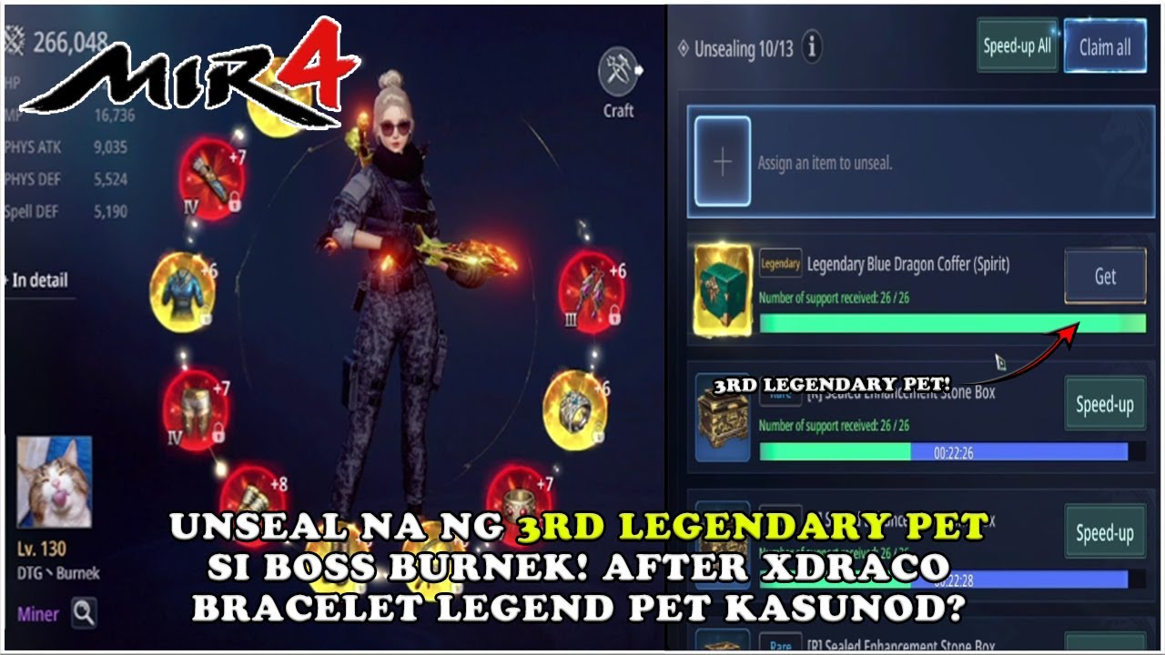 MIR4 - IBA TALAGA SI BOSS BURNEK. NAKA XDRACO LEGEND BRACELET NA NGAYON ...