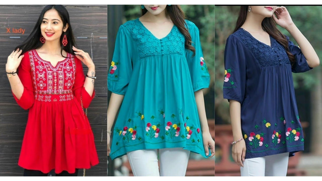 50+ LATEST GIRLS TOPS DESIGNS 2023 | GIRLS SHORT SHIRTS | Tops Design ...