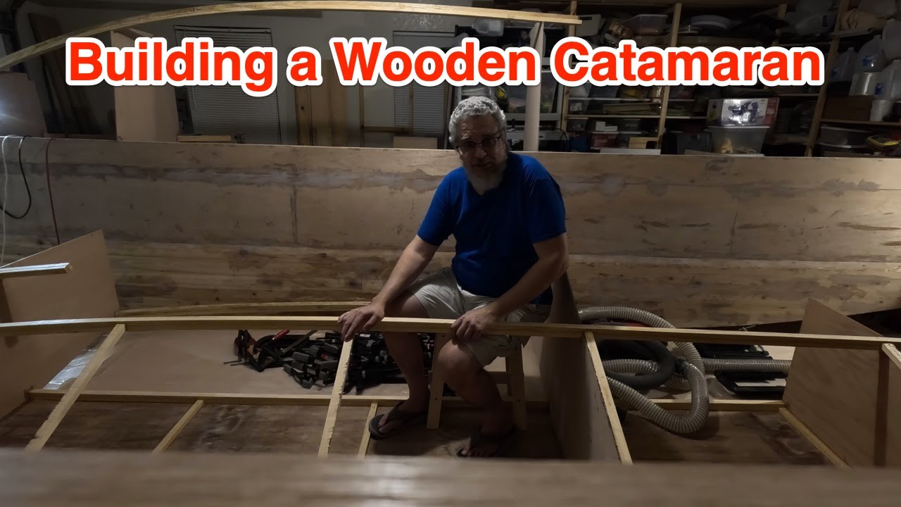 DIY Sailboat - Starboard hull matches port hull. - YouTube
