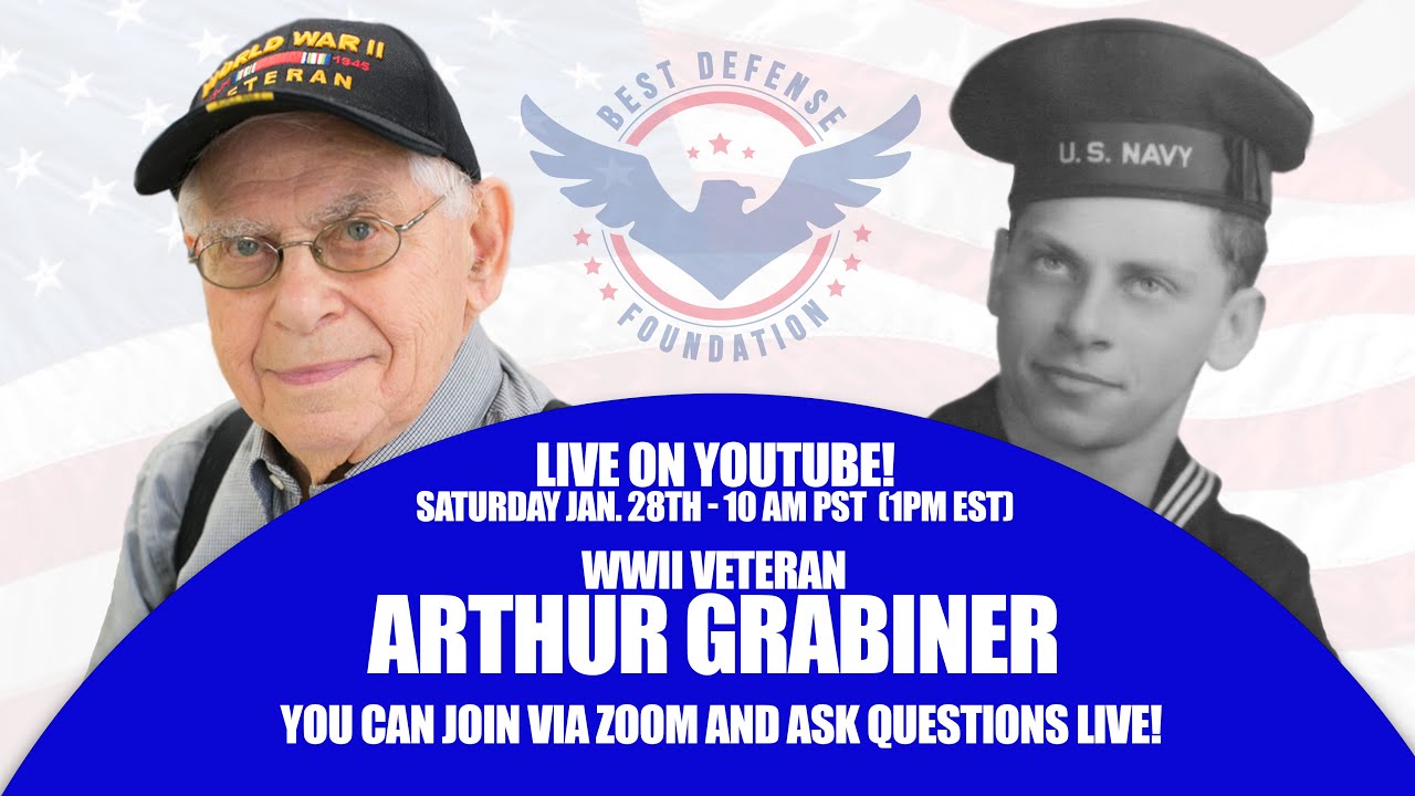 Come Talk Live With WWII Veteran Arthur Grabiner! You Can Join Via Zoom ...