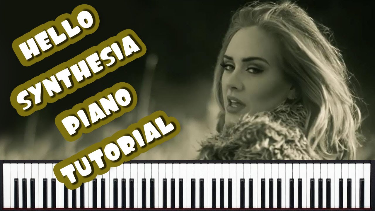 ADELE - Hello - Synthesia piano tutorial - YouTube