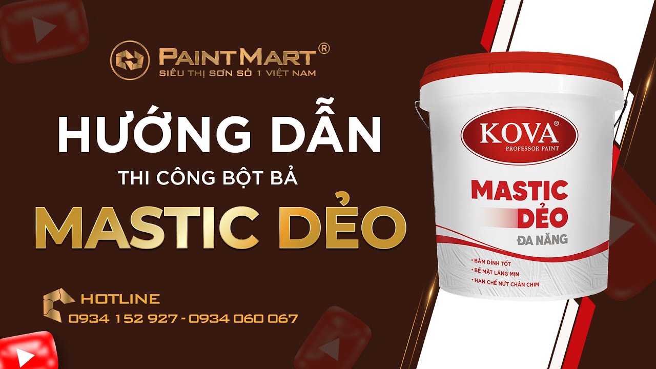 HƯỚNG DẪN THI CÔNG KOVA MASTIC DẺO ĐA NĂNG | PAINTMART - YouTube