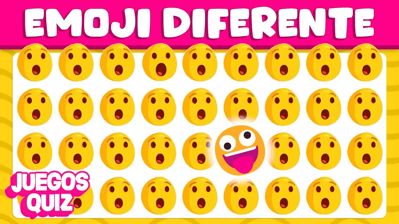 Encuentra El Diferente🤪Emoji Quiz😜Juego Con Emojis #01 | JuegosQuizGO ...