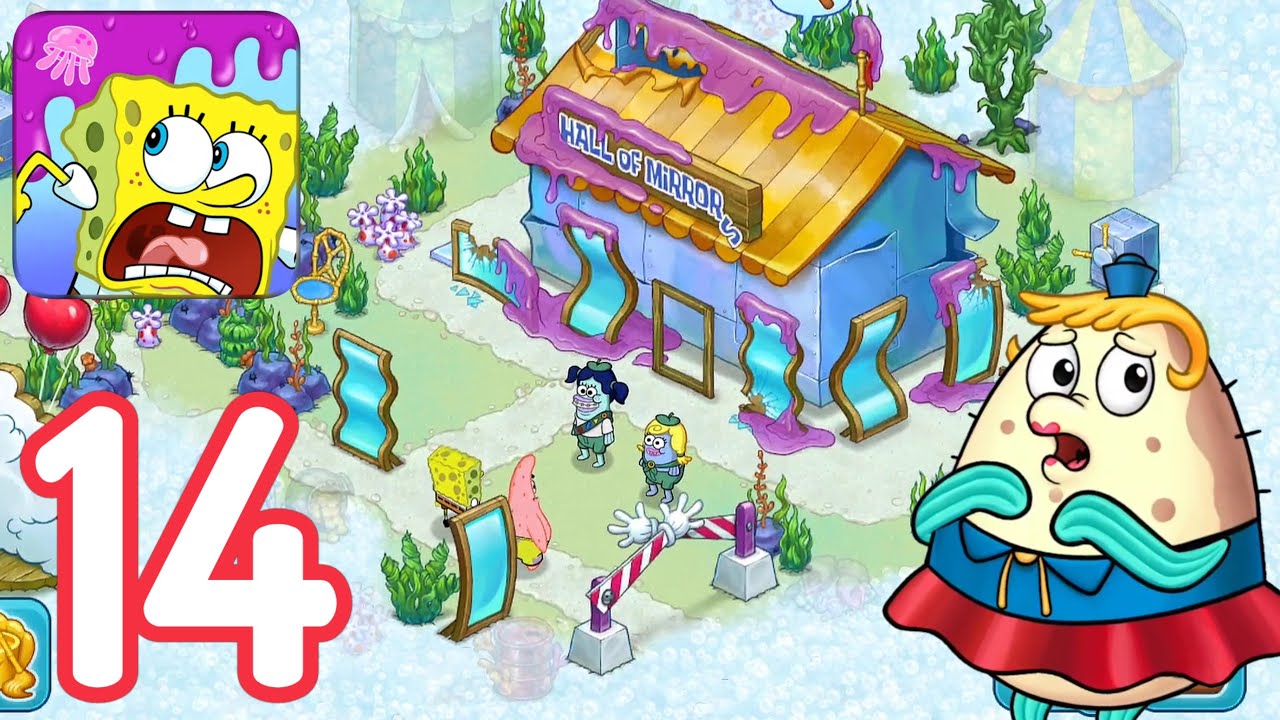 Las Aventuras De Bob Esponja-(Gameplay 14)-Encuentro Salón De Los ...