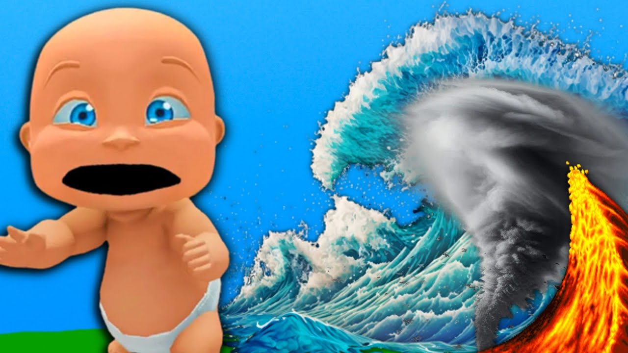 Baby Survives 100 NATURAL DISASTERS! - YouTube