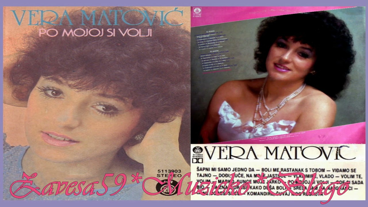 Vera Matovic - Da Znas Dragi,Kako Dusa Boli,1984 - YouTube