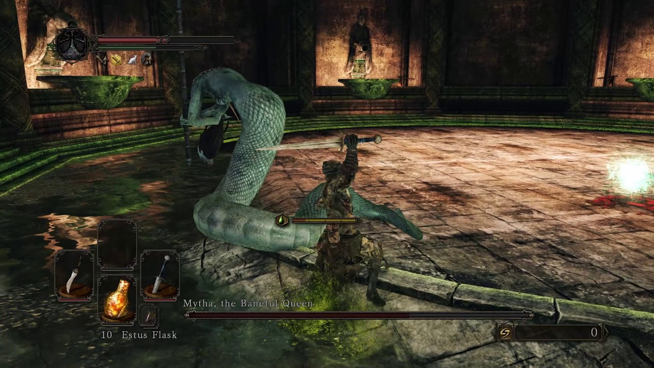 Dark Souls II: Mytha, the Baneful Queen - No Damage - YouTube