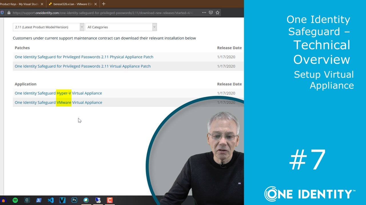 One Identity Safeguard | Technical Overview #7 | Setup Virtual ...