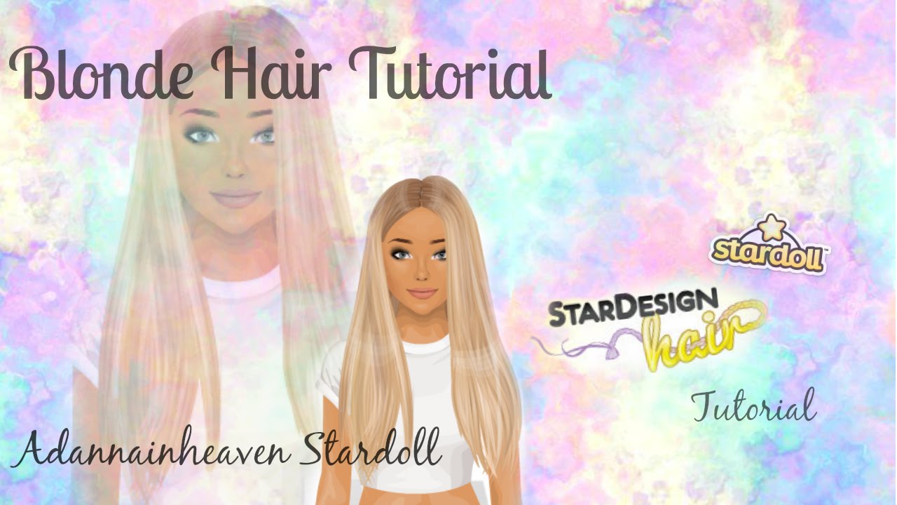 Stardoll Stardesign Hair Tutorial-Long Blonde - YouTube