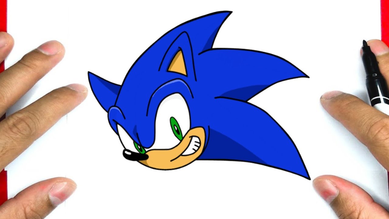 How To Draw Sonic The Hedgehog For Beginners - YouTube