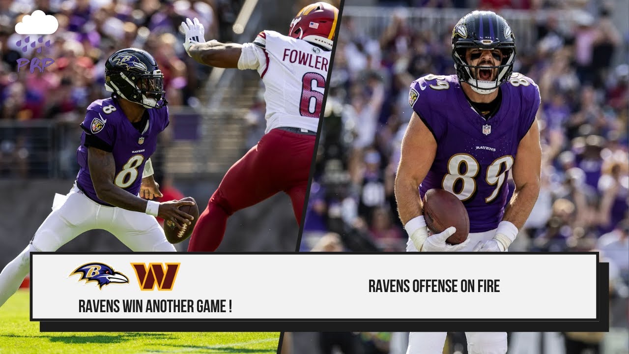 Ravens RUN OVER Commanders! Ft. @IngravenVids | #PurpleReignPodcast ...