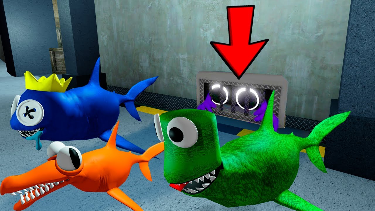 evoluí os rainbow friends para megalodon - YouTube