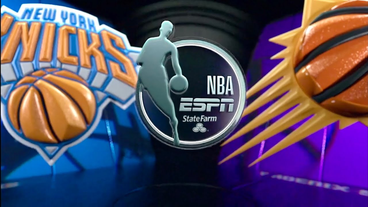 NBA Friday on ESPN: (NY @ PHX) Title Sequence + Starting Lineups - YouTube