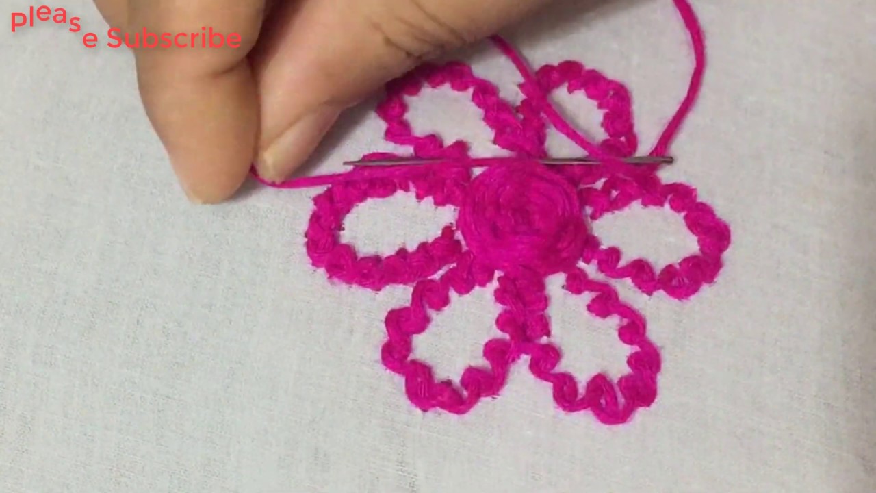 Scroll Stitch || Basic Hand Embroidery || Tutorial For Beginners - YouTube