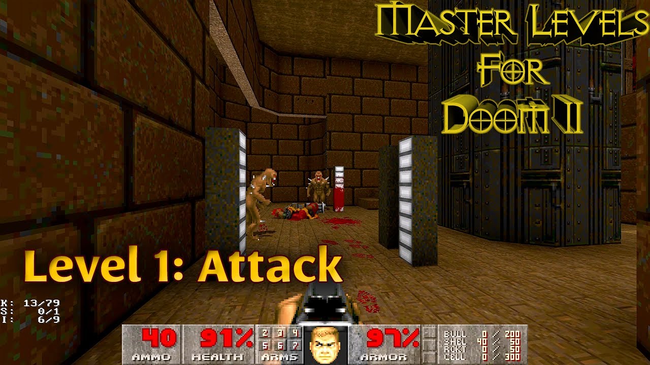 Master Levels for Doom II Level 1: Attack 100% Playthrough - YouTube
