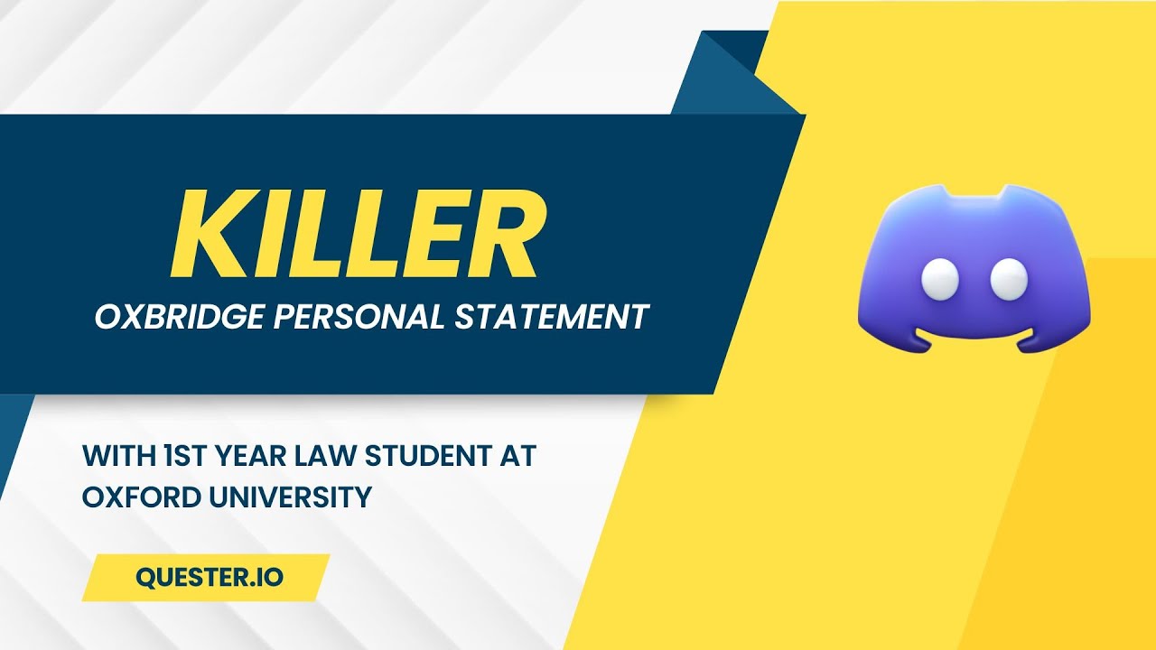 Writing a Killer Oxbridge Personal Statement with Jake Pronger - YouTube