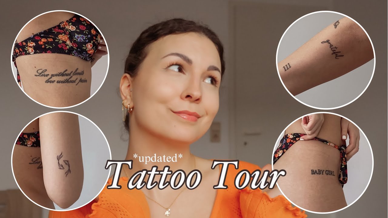 MY UPDATED TATTOO TOUR: The meaning behind my 19 Tattoos - YouTube