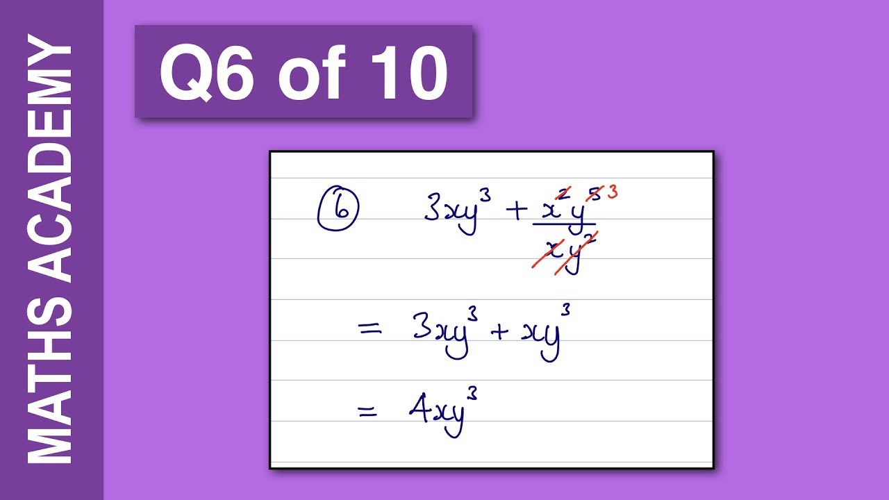 How To Simplify Algebraic Expressions Q6 Of 10 YouTube how-to-simplify-algebraic-expressions-q6-of-10-youtube