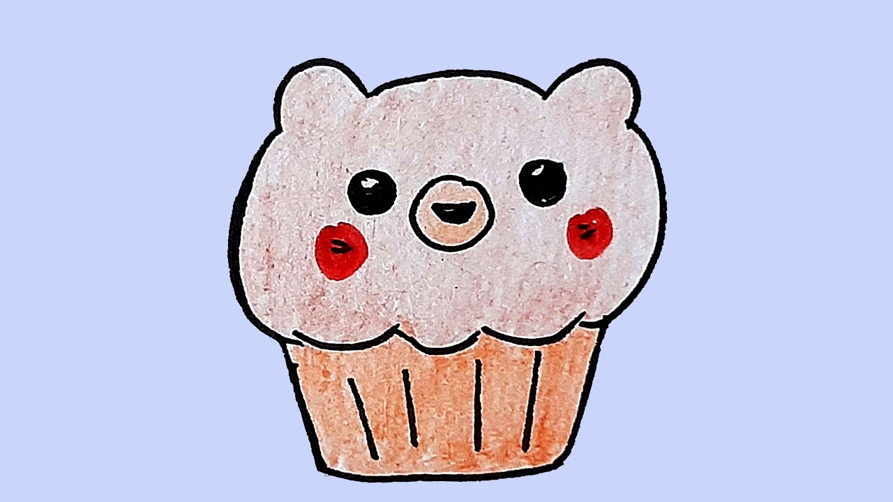 How to draw cute pig cake / Sinoun Draw So Cute - YouTube