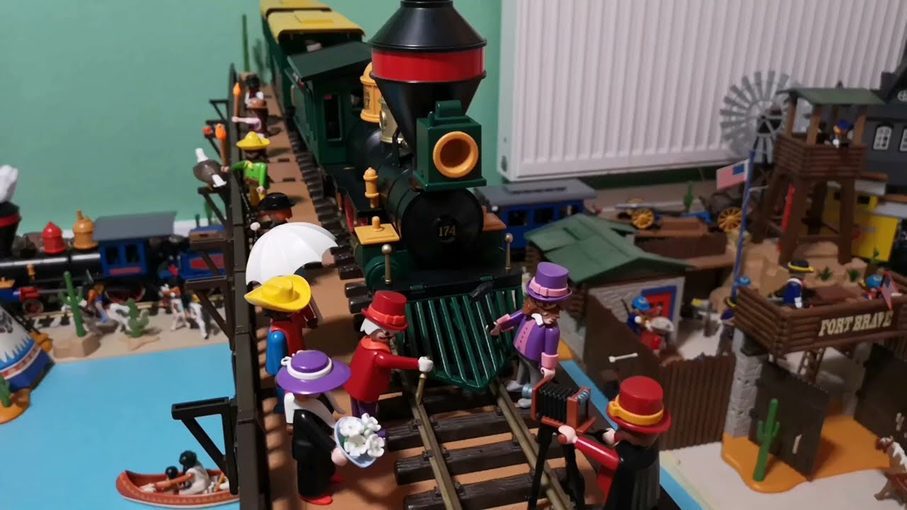 Playmobil Eisenbahn Brücke Train Bridge Diorama Custom Steaming Mary 2 ...