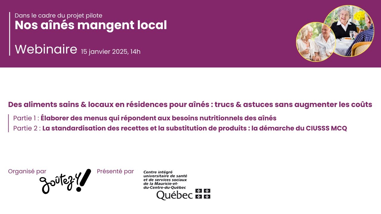 Des aliments sains et locaux en résidence pour aînés : trucs et astuces ...