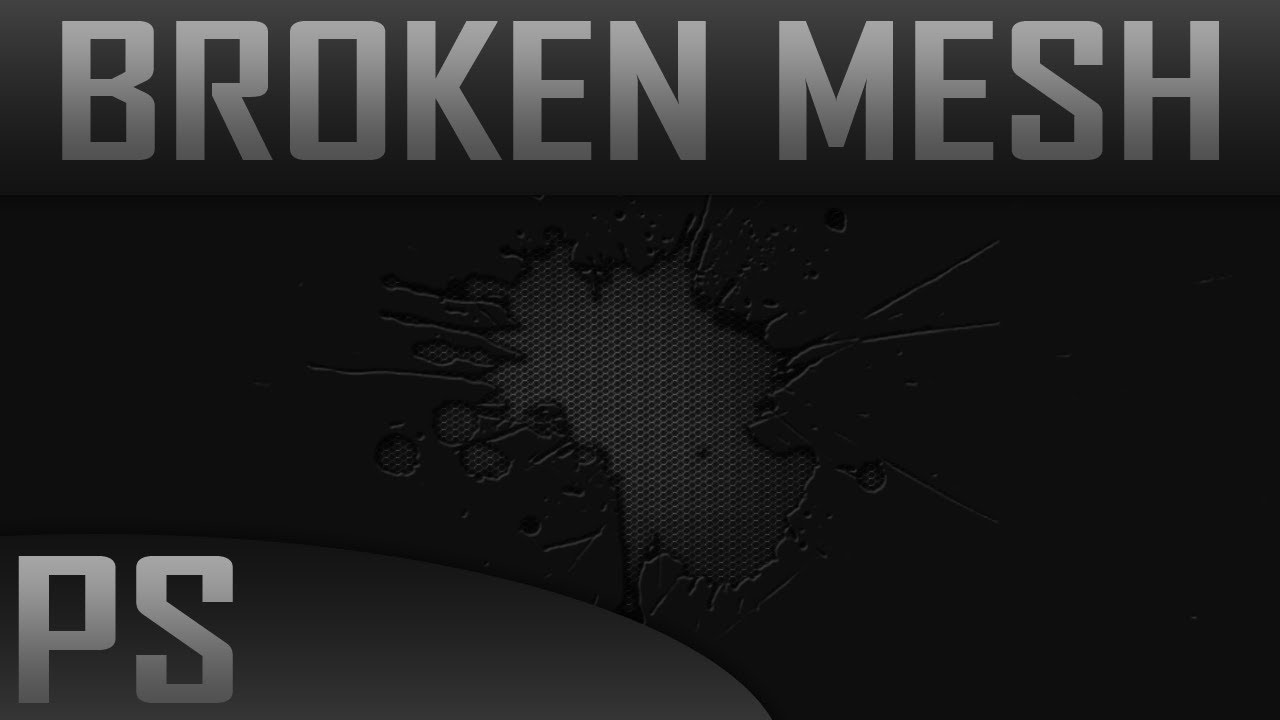 Smashed Mesh Wall Photoshop Tutorial - YouTube