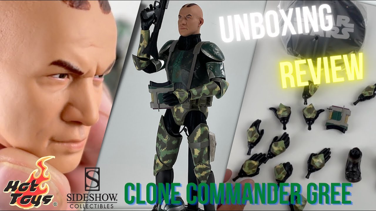 Clone Commander Gree Sideshow Collectibles:Hot Toys - YouTube
