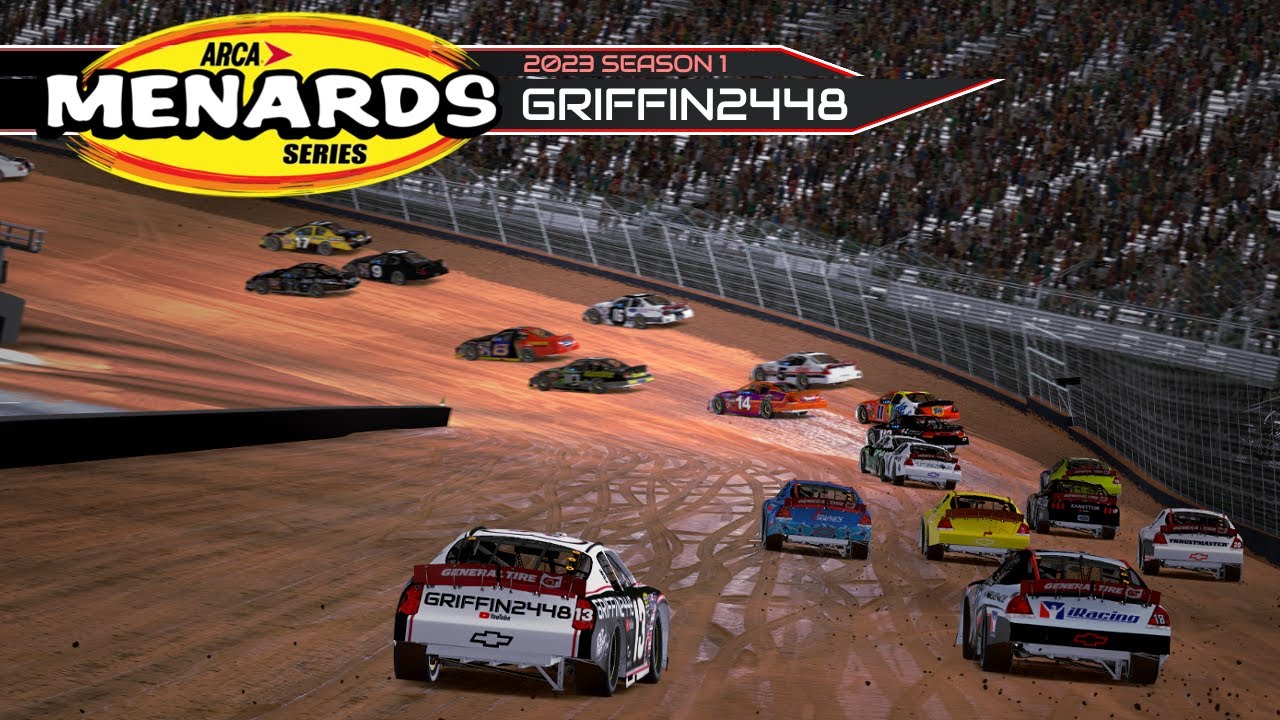 survive chaos - iRacing ARCA Menards Series at Bristol Dirt - YouTube