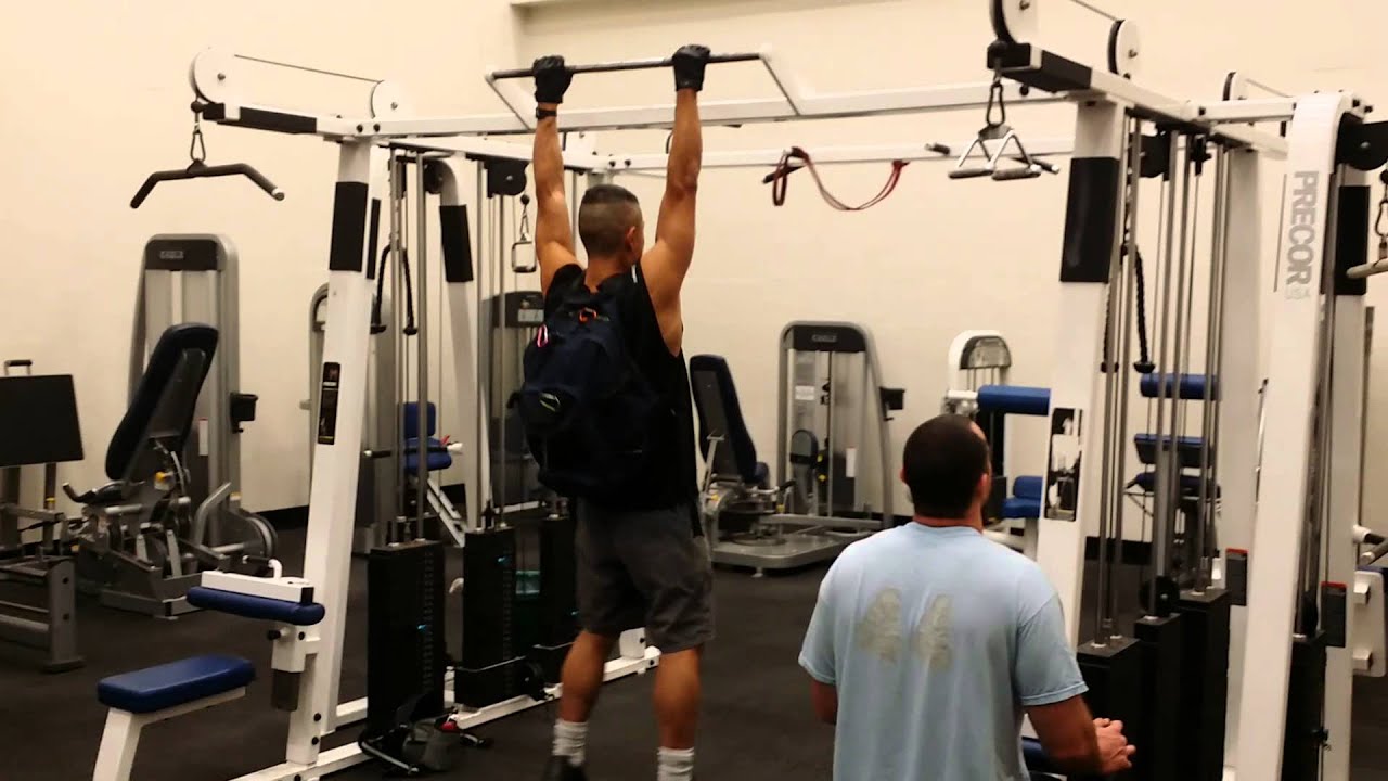 Weighted muscle up, repeat 2, February 12th 2016 - YouTube