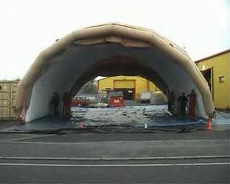 Inflatable Hangar - YouTube