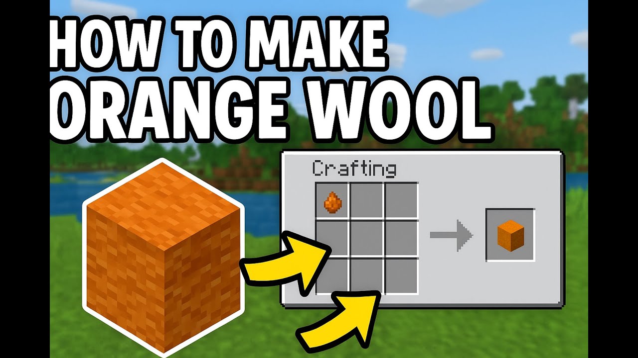 How To Make Orange Wool In Minecraft - YouTube