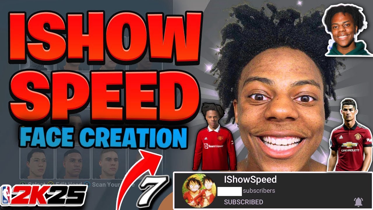 IShowSpeed Face Creation In 2K25 - How To Look Like IShowSpeed In 2K25 ...