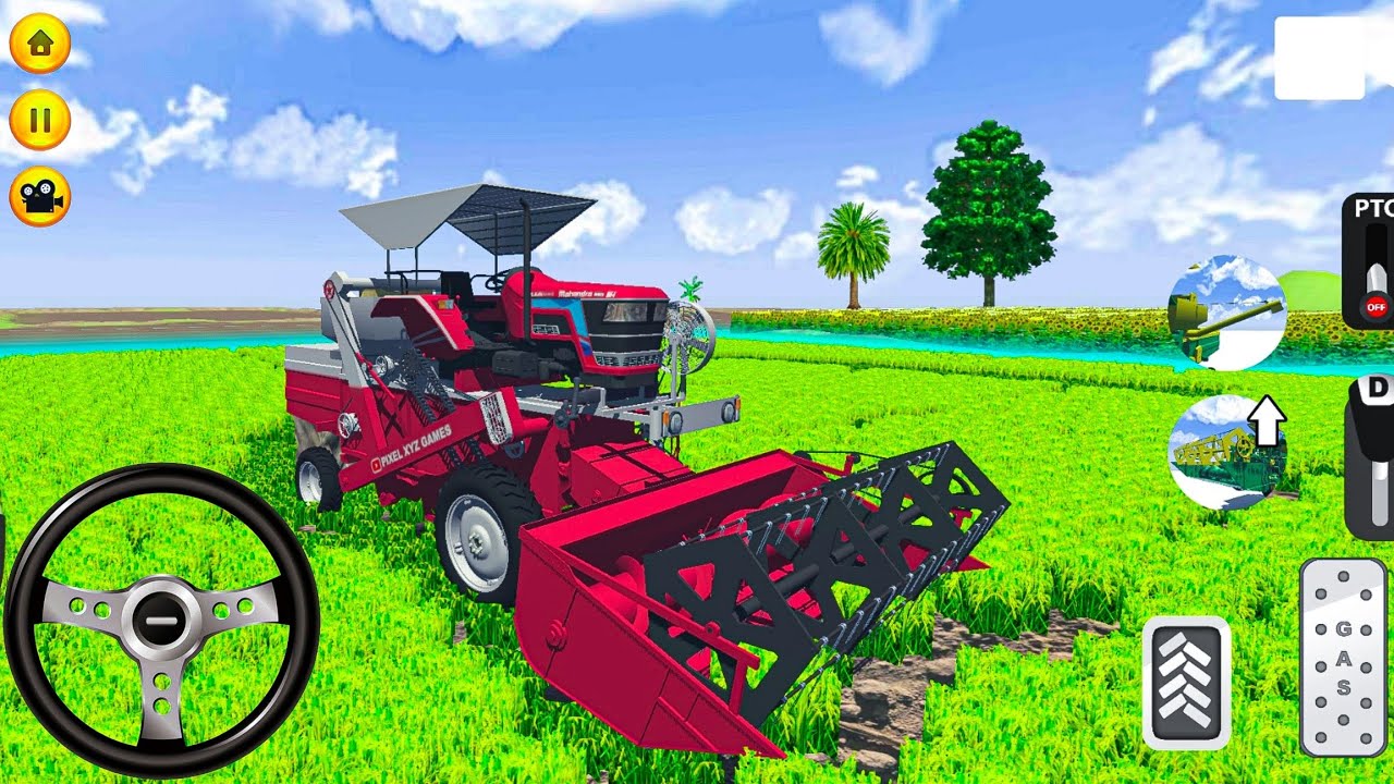 Indian Farming Simulator 3d: Mahindra Combine Harvester | Android ...