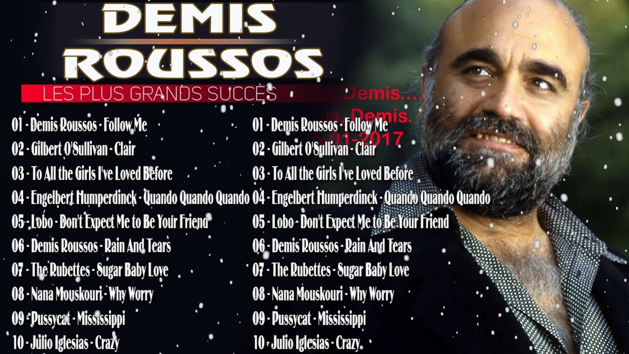 Demis Roussos Greatest Hits - Meilleures chansons de Demis Roussos ...