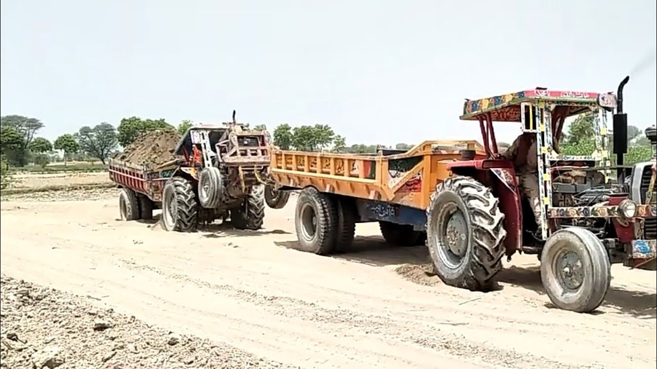Tractor stunt ||Massey Ferguson 260 tractor fail Tractor pulling the ...
