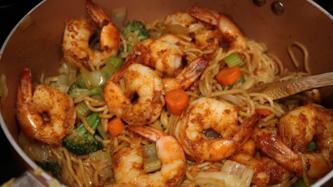 shrimp yakisoba | easy recipe | - YouTube