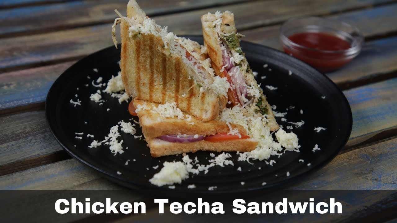 Mirchi Thecha Chicken Sandwich Recipe | Green Chilli Thecha Chicken ...
