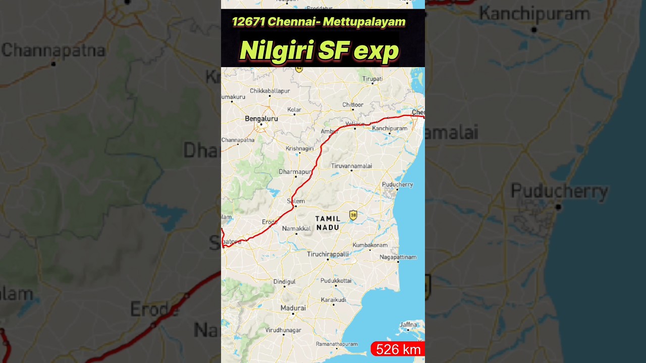 Nilgiri SF Express | The blue mountain express | #indianrailways #india ...