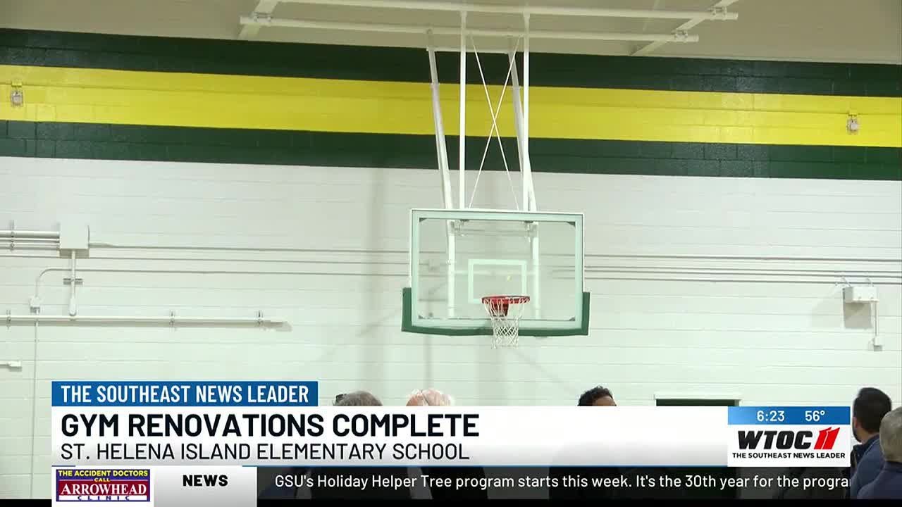 Gym renovations complete at St. Helena Island Elementary School - YouTube
