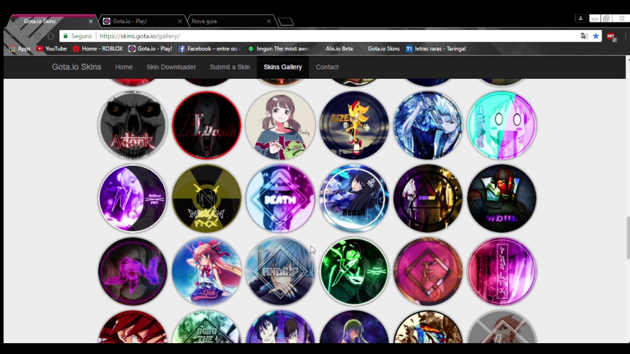 Como colocar skin facil e rapido!!!no Gota.io - YouTube