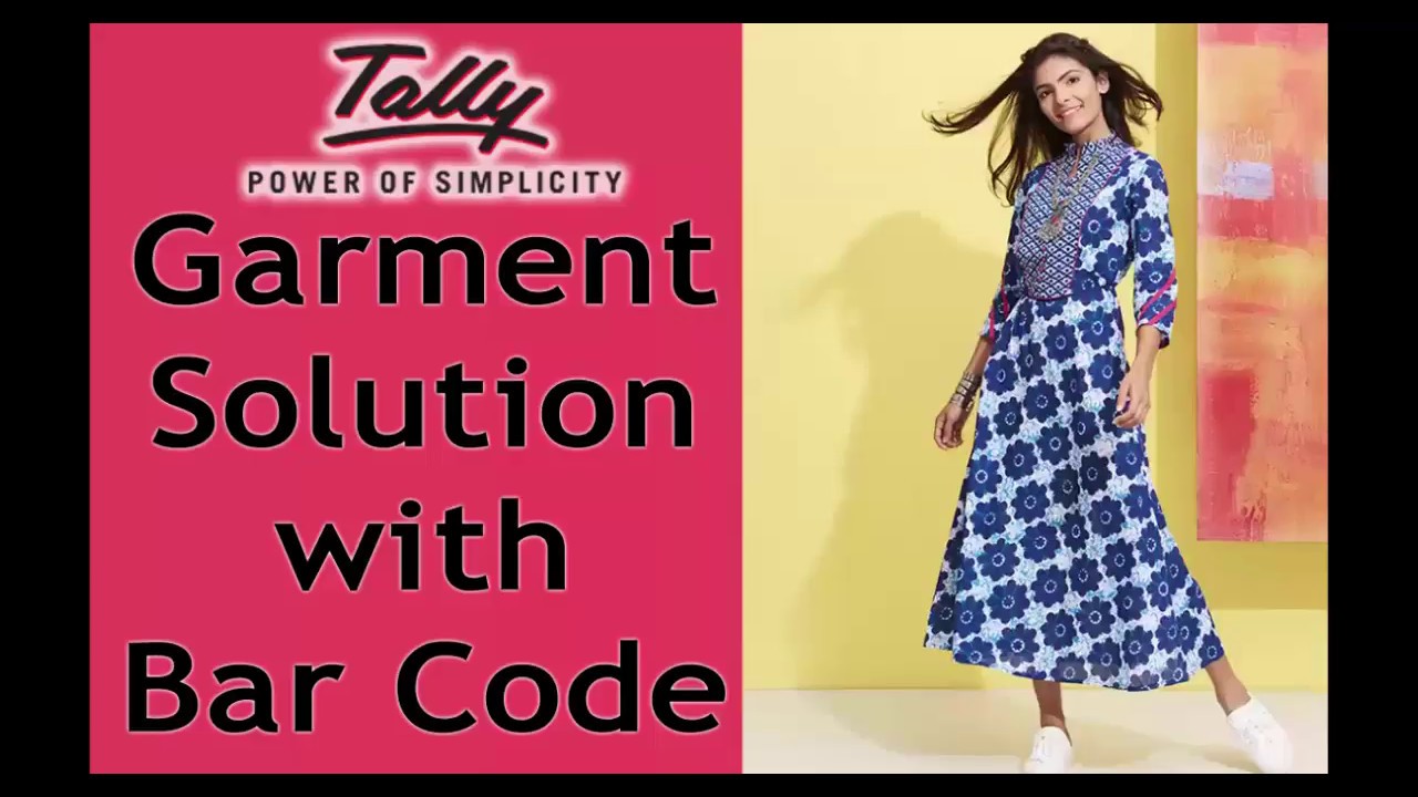 Garment Solutions with Bar Code in Tally.ERP - YouTube