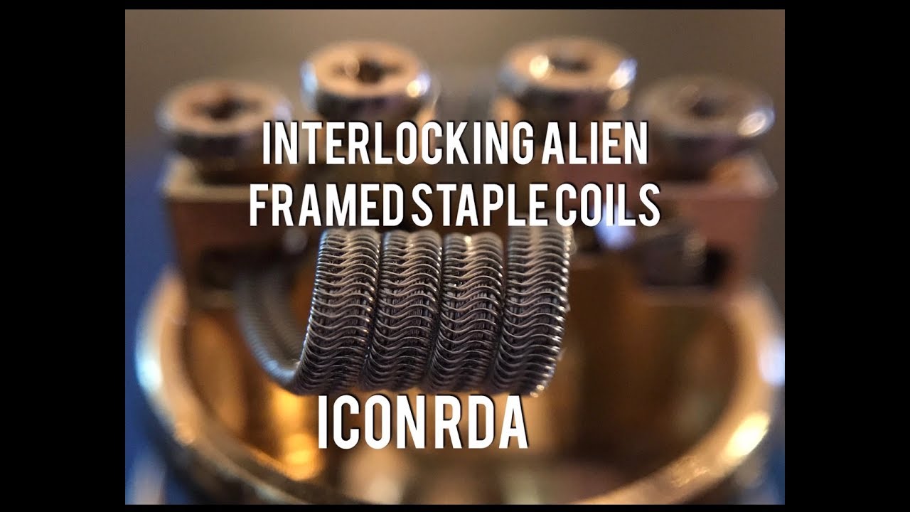 Coils for Vaping or Art? Both! | Interlocking Alien Framed Staple Coils ...
