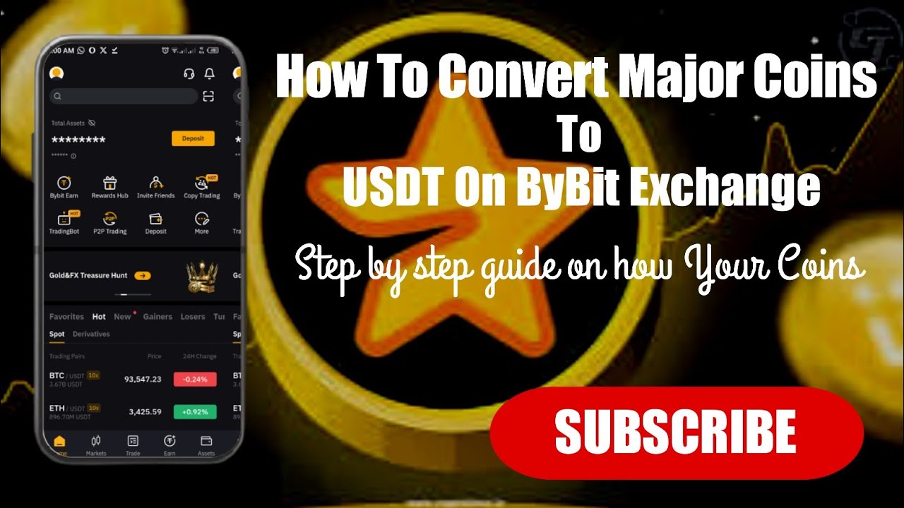 HOW TO CONVERT MAJOR COIN TO USDT ON BYBIT EXCHANGE | EASY WAYS ON HOW ...