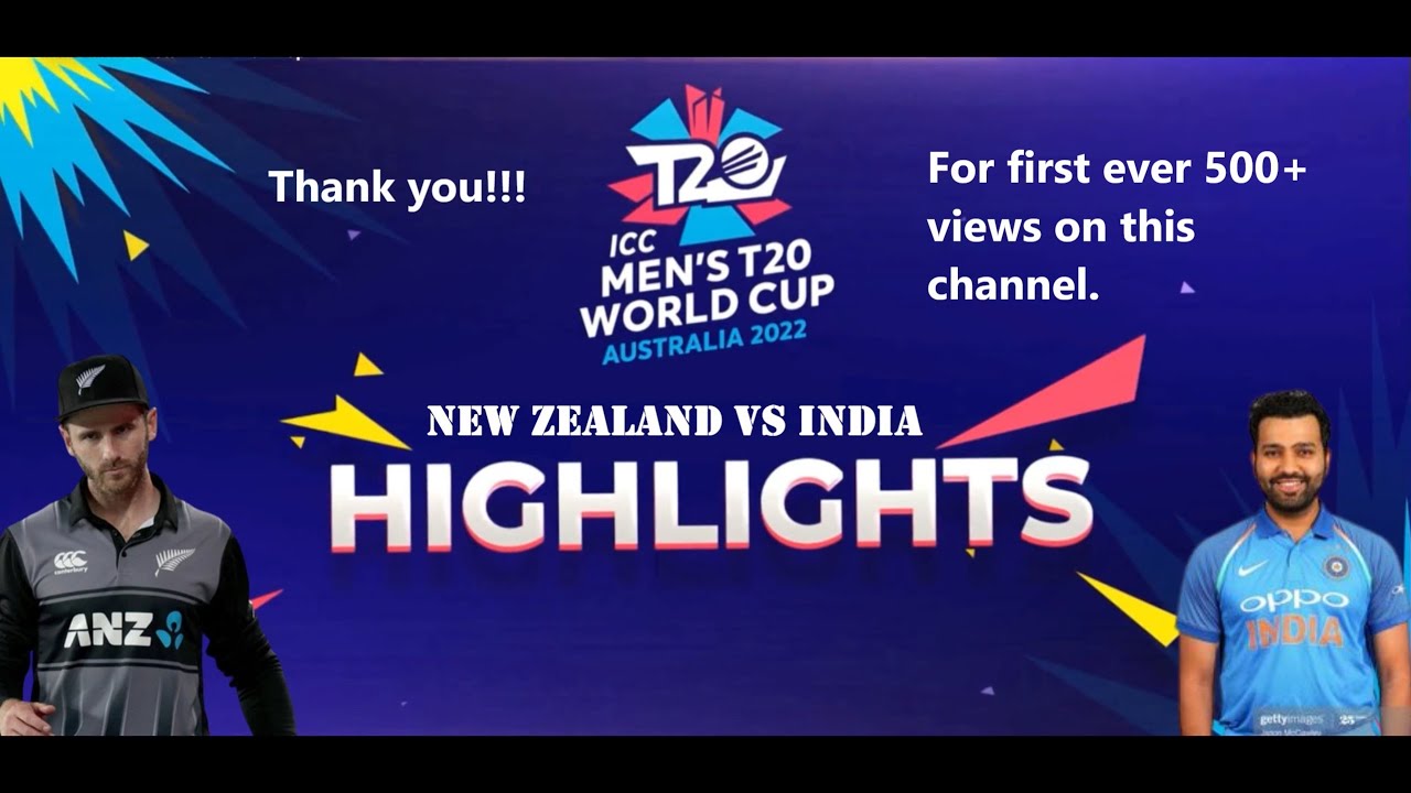Highlights!!! New Zealand Vs India Warm Up Match, ICC T20 World Cup ...