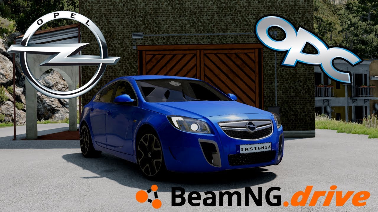 Opel Insignia A OPC 2.8T V6 325hp - BeamNG.drive - YouTube