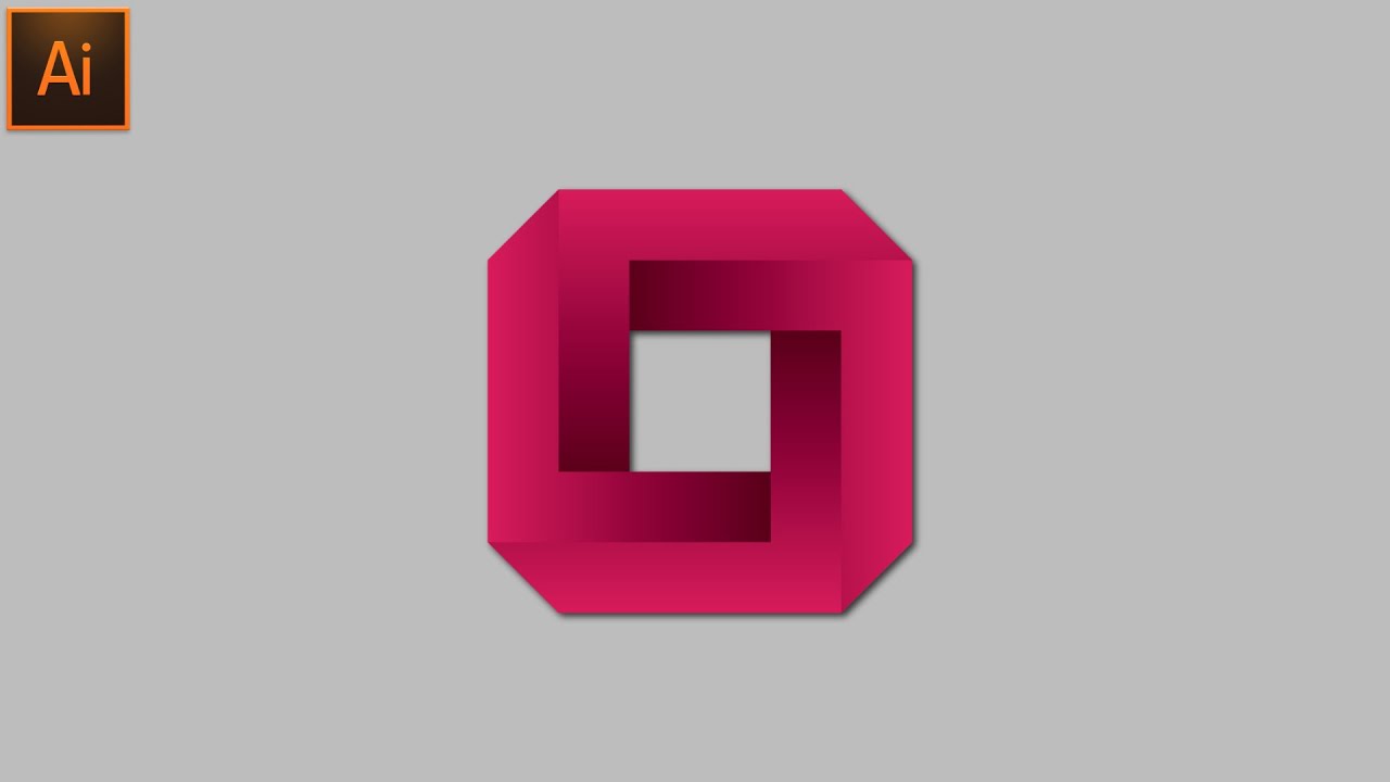 How To Draw A Complex Square In Adobe Illustrator Logo Design Tutorial ...