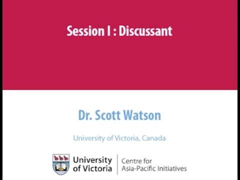 Discussant - Scott Watson | Session 1 - YouTube