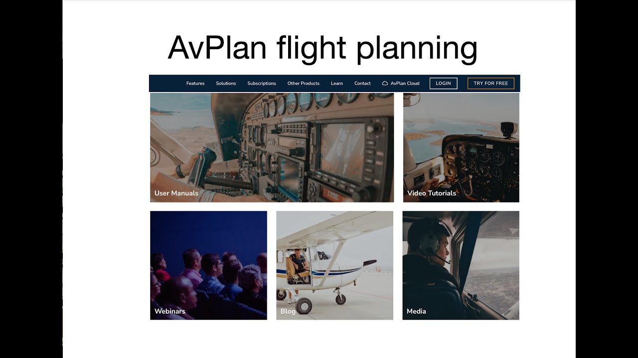 Flight planning: Tips and tricks with AvPlan - YouTube