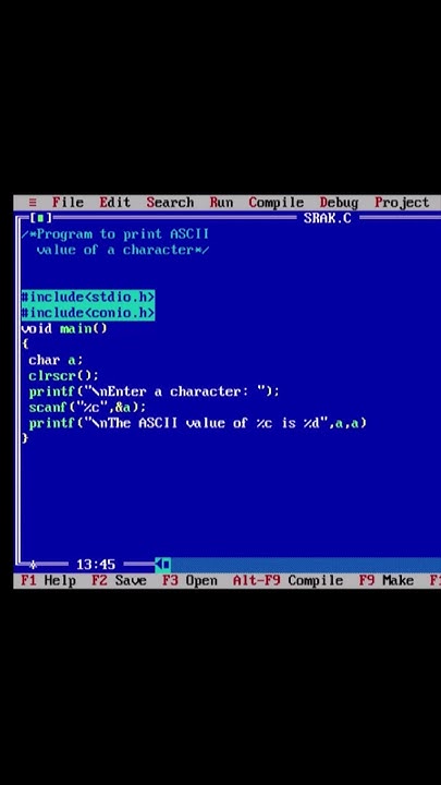C Program to print ASCII value of a character - YouTube