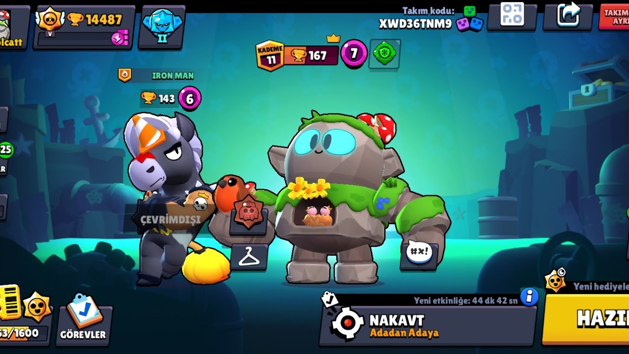Brawl Stars Iron Man ile kostüm VS si - YouTube